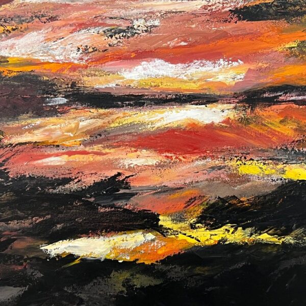 Dark Impressionist Abstract Landscape Art – Angela Wakefield